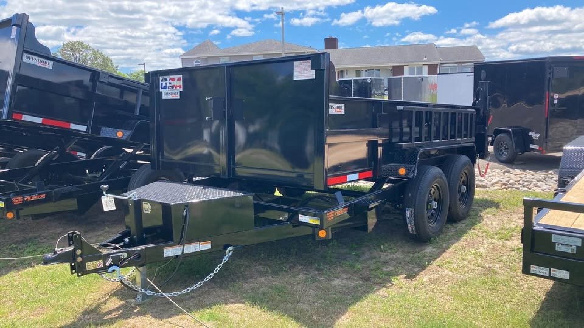 New 2025 Quality Steel and Aluminum 7x12 Dump Trailer