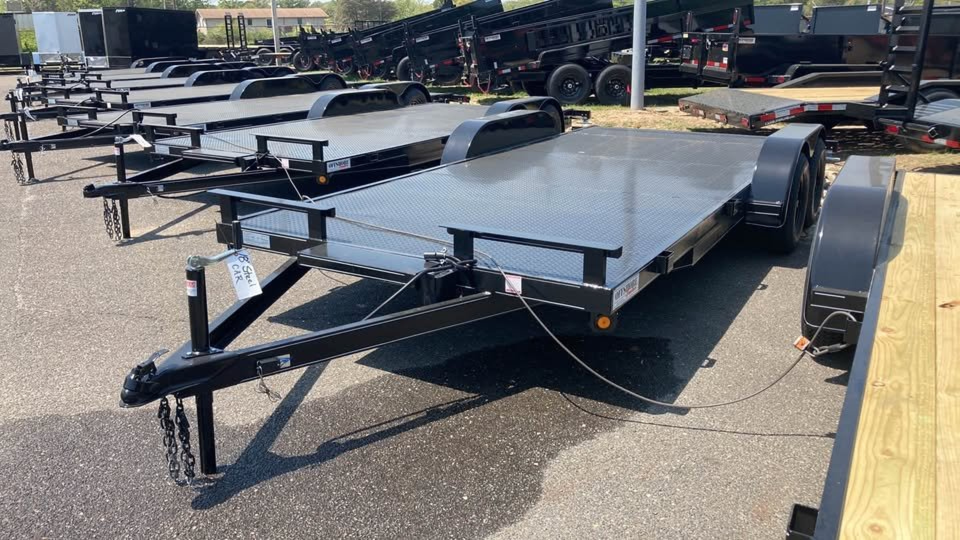 New 2025 P & T Trailers 18' steel deck Car Hauler