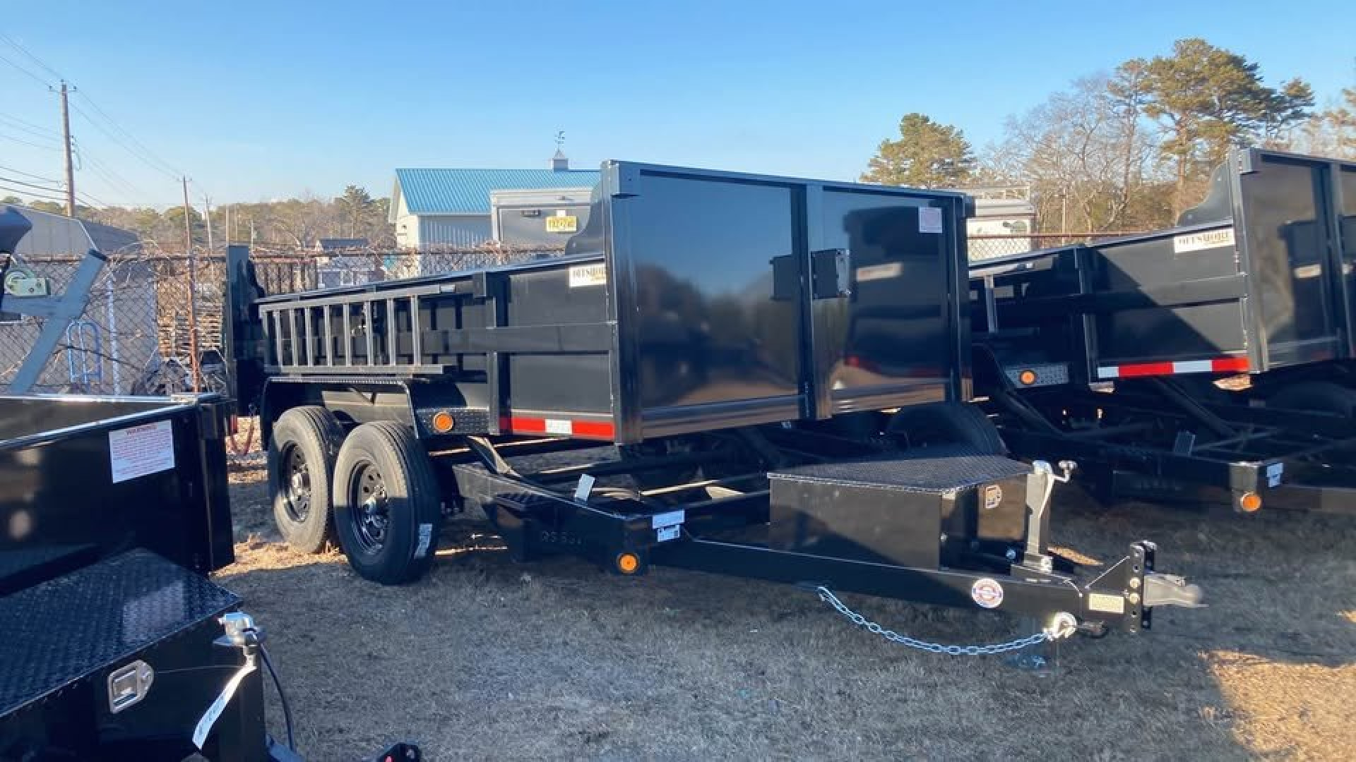 New 2025 Quality Steel and Aluminum 7x12 Dump Trailer