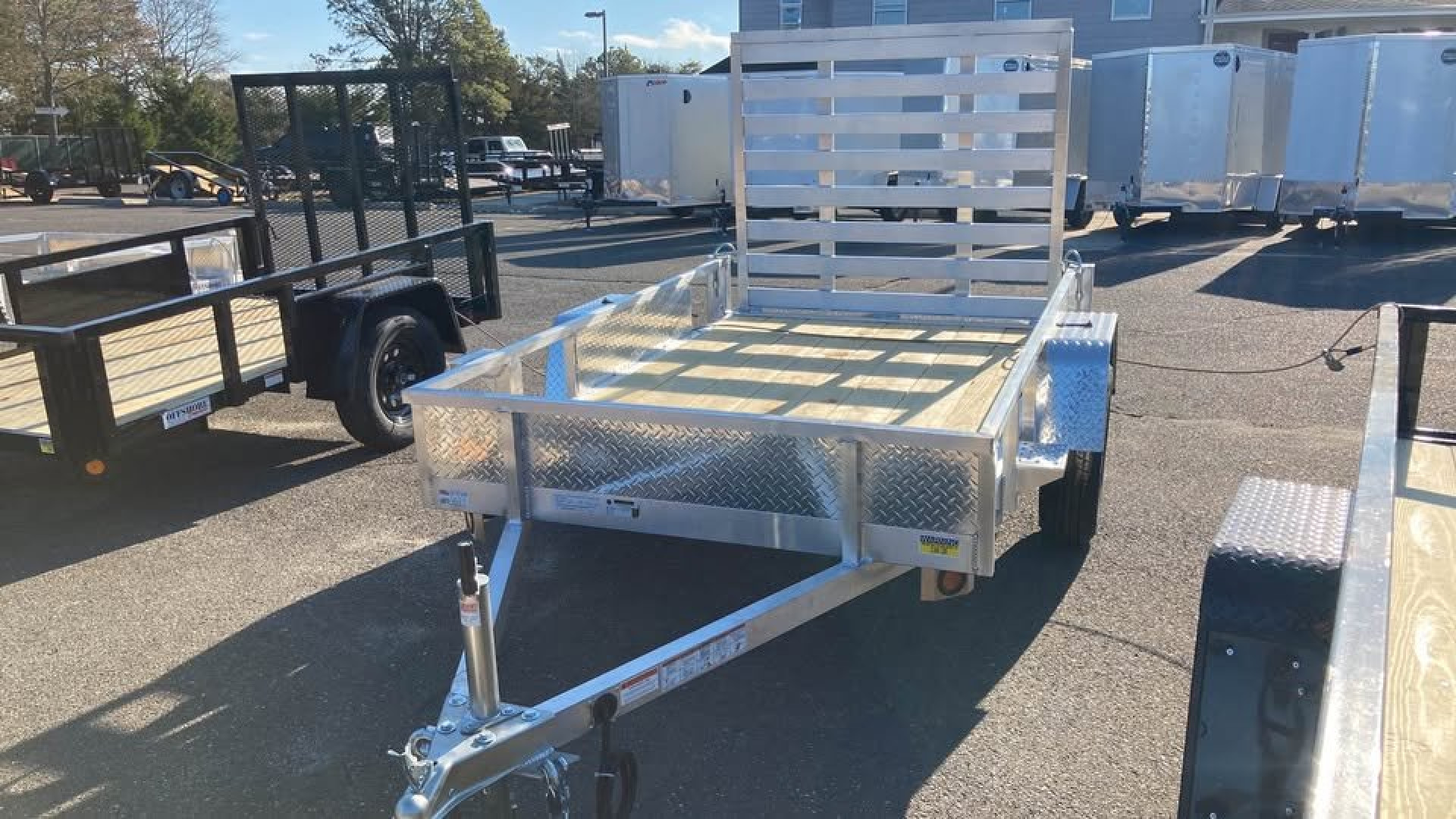 New 2025 Quality Steel and Aluminum 5x8 aluminum Utility Trailer