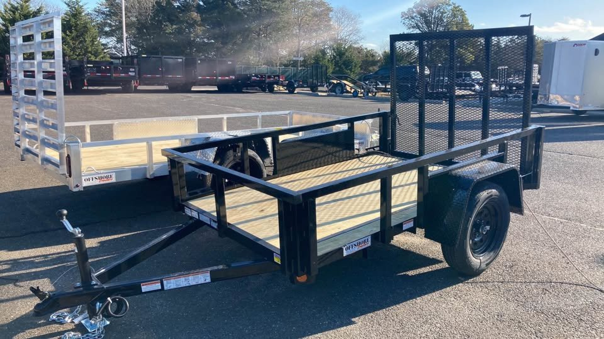 New 2025 Quality Steel and Aluminum 5x8 Utility Trailer