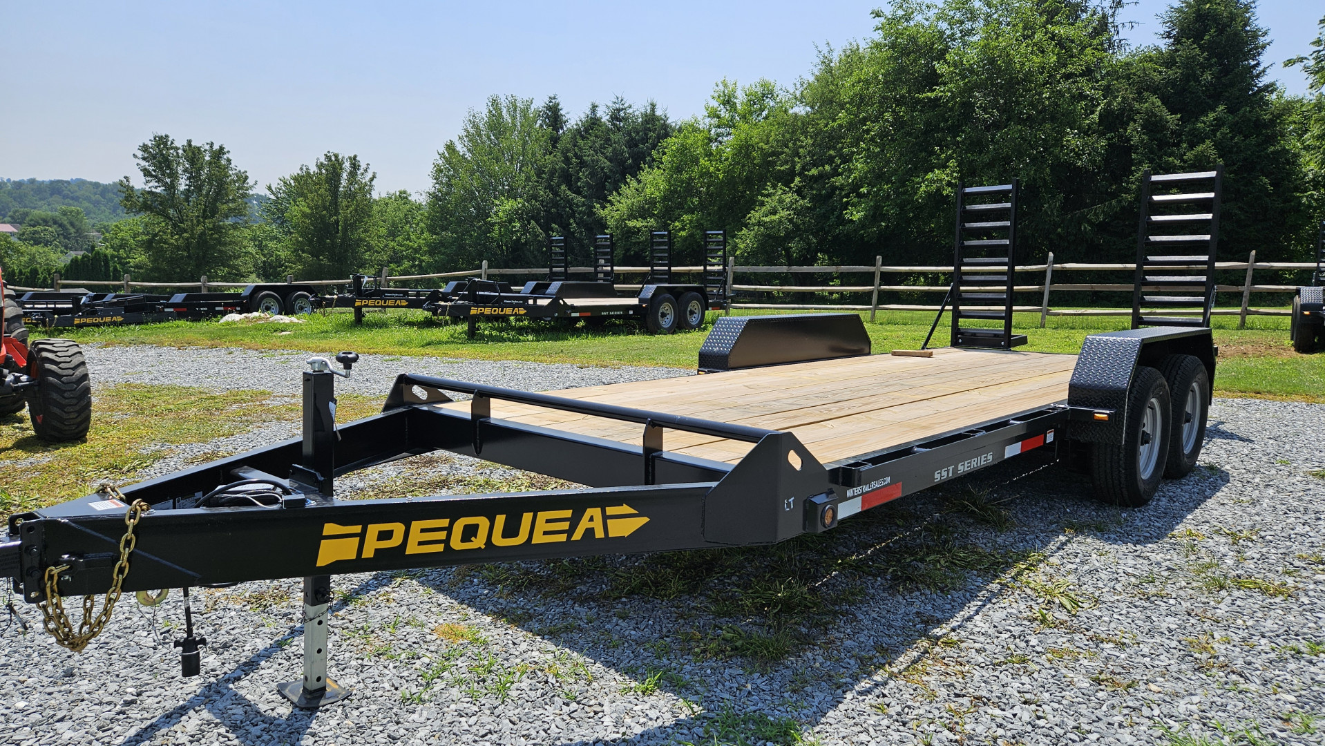 New 2025 PEQUEA TRAILERS SST 18' Equipment Trailer