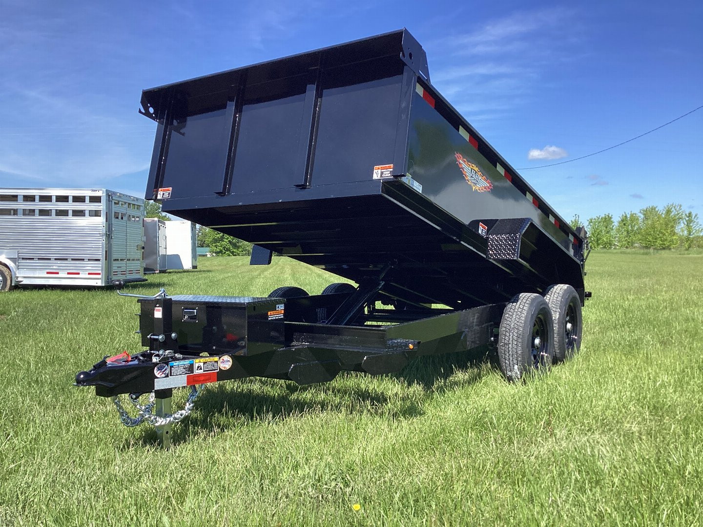 New 2025 H&H 76x12 Utility Dump Trailer, 10K