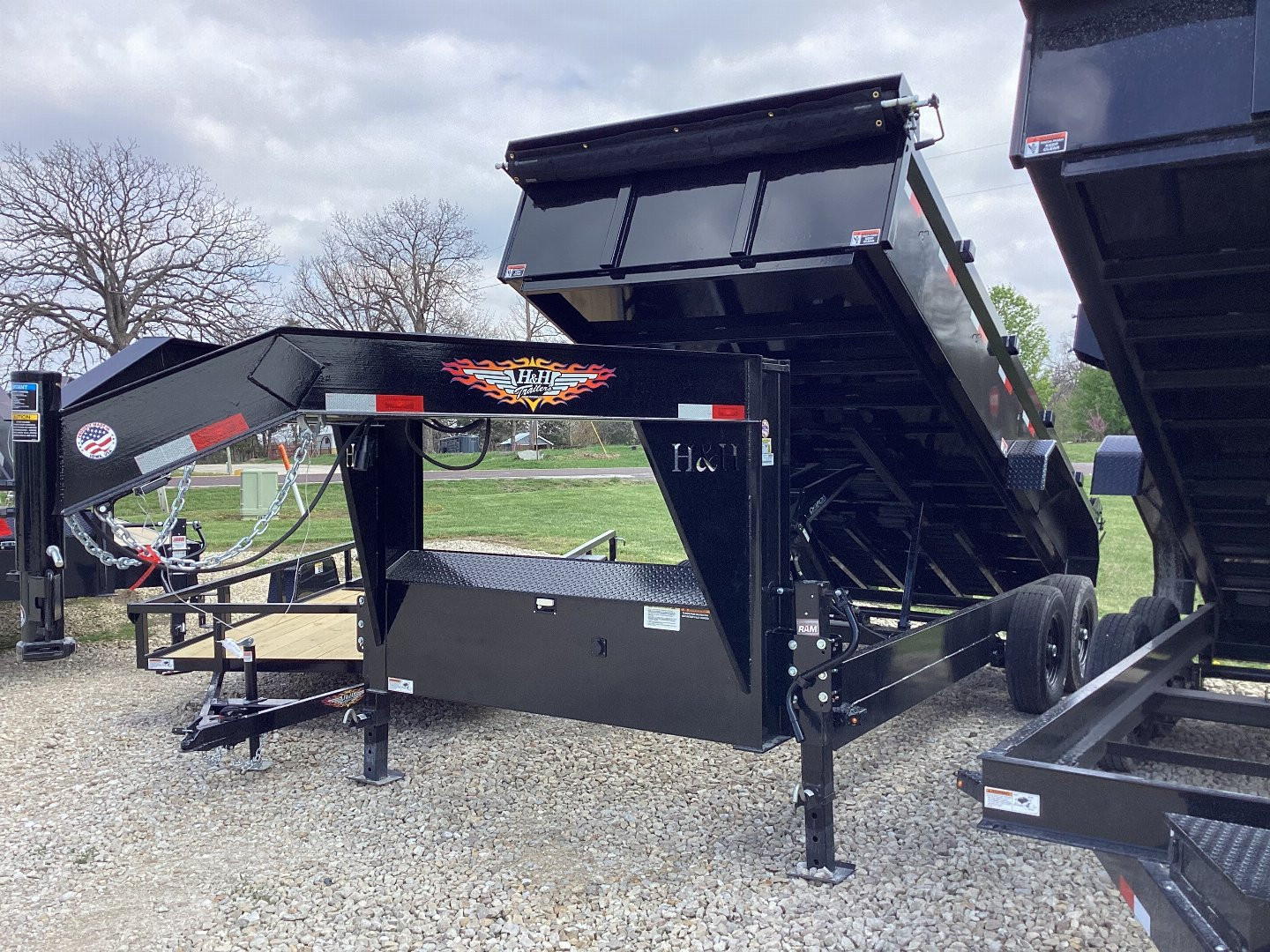 New 2025 H&H 83x16 Industrial Gooseneck Dump Trailer, 14k for sale in ...