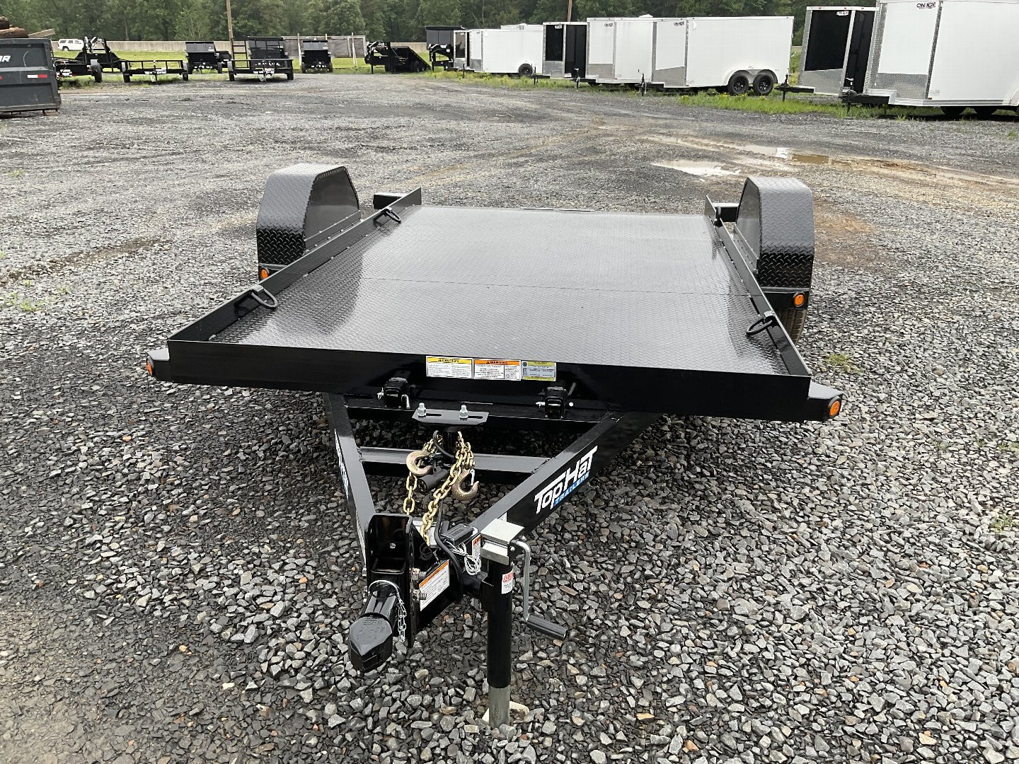 New 2025 Top Hat Trailers 12x80 SAET 70 Tilt Trailer Single 7K Axle