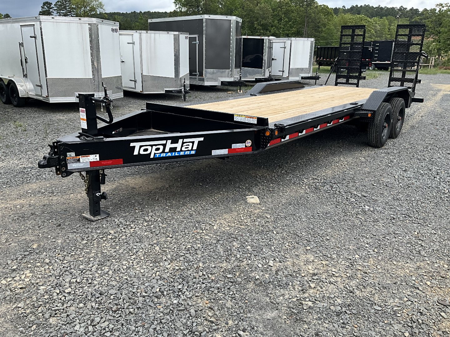 New 2025 Top Hat Trailers Equipment 83x22 Super Single 10K Axles ...