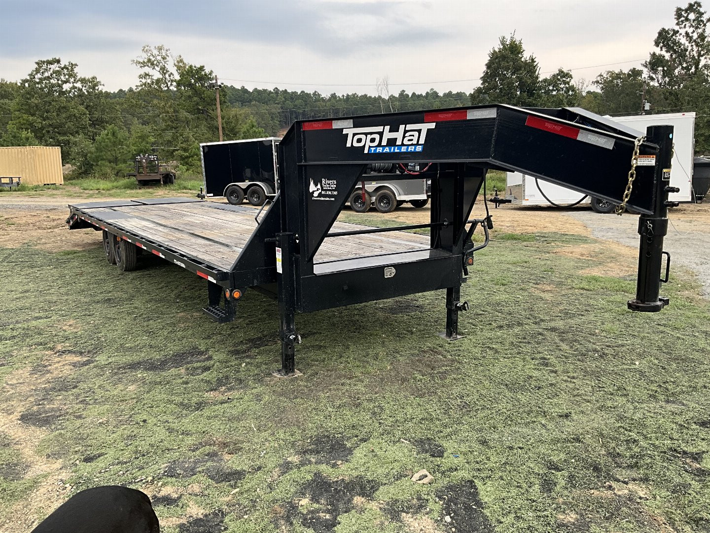 New 2024 Top Hat Trailers Deckover Gooseneck 25+5 17500 GVWR with Jumbo ...