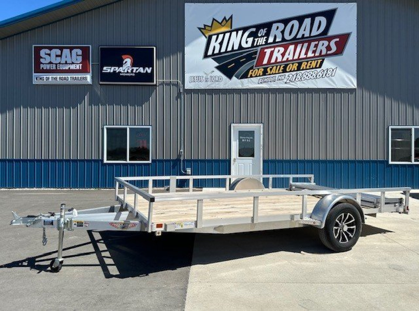 New 2023 H&H 82X14 SA 3.5K Alum Utility Trailer for sale in Bemidji, MN