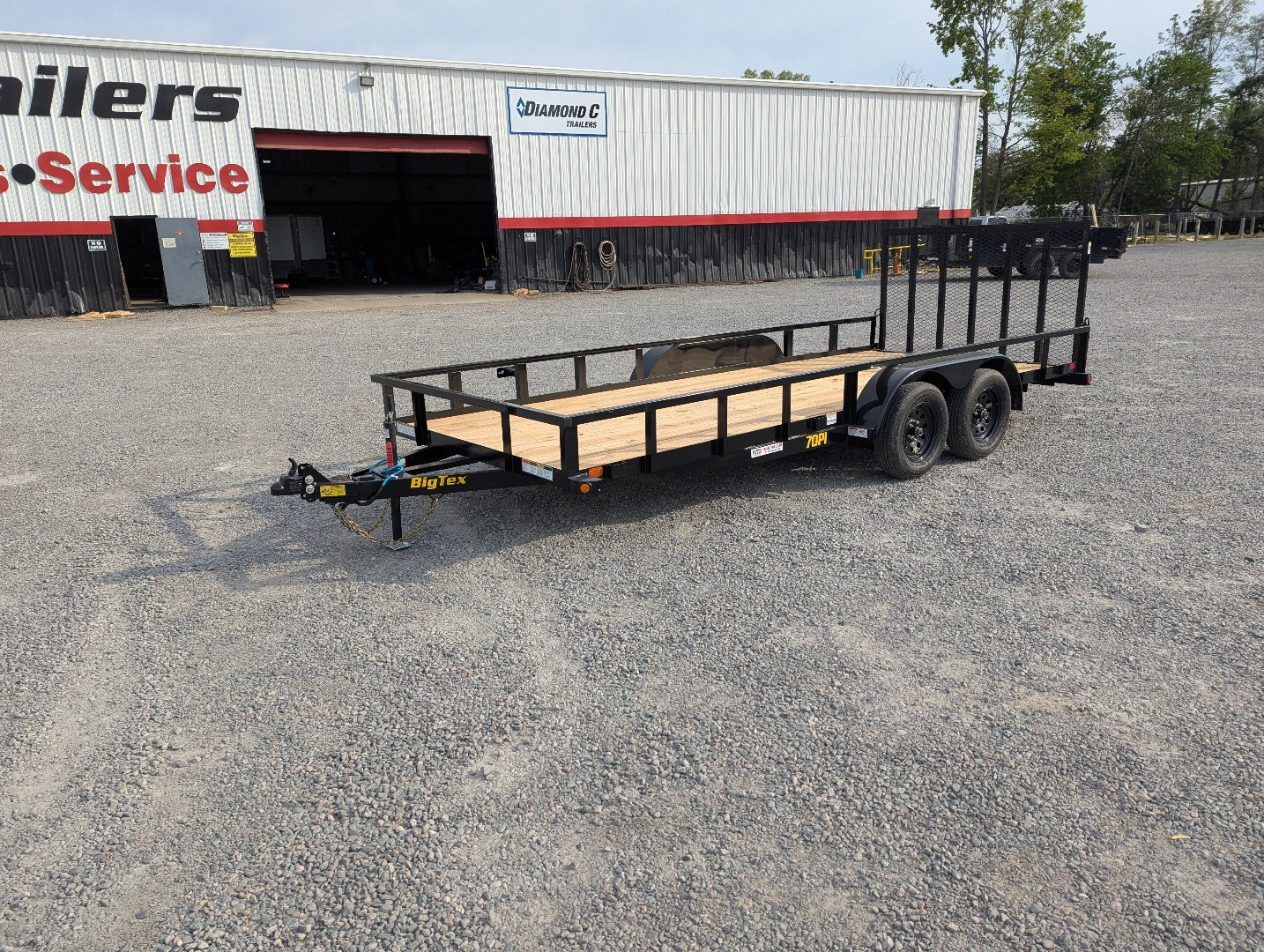 New 2026 Big Tex Trailers 16' 70PI w/ 4' Fold In Tailgate