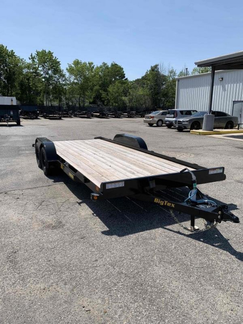 New 2025 Big Tex 20' 70CH 7K Car Trailer w/ Dovetail & Slide in Ramps