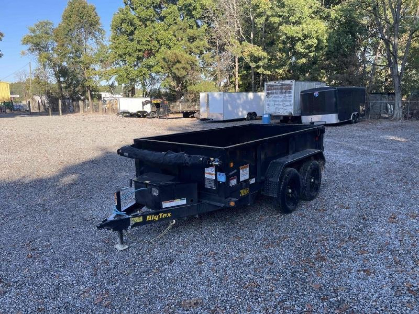 New 2025 Big Tex 5x10 70SR 7K Dump Trailer w/ Double Doors & Tarp