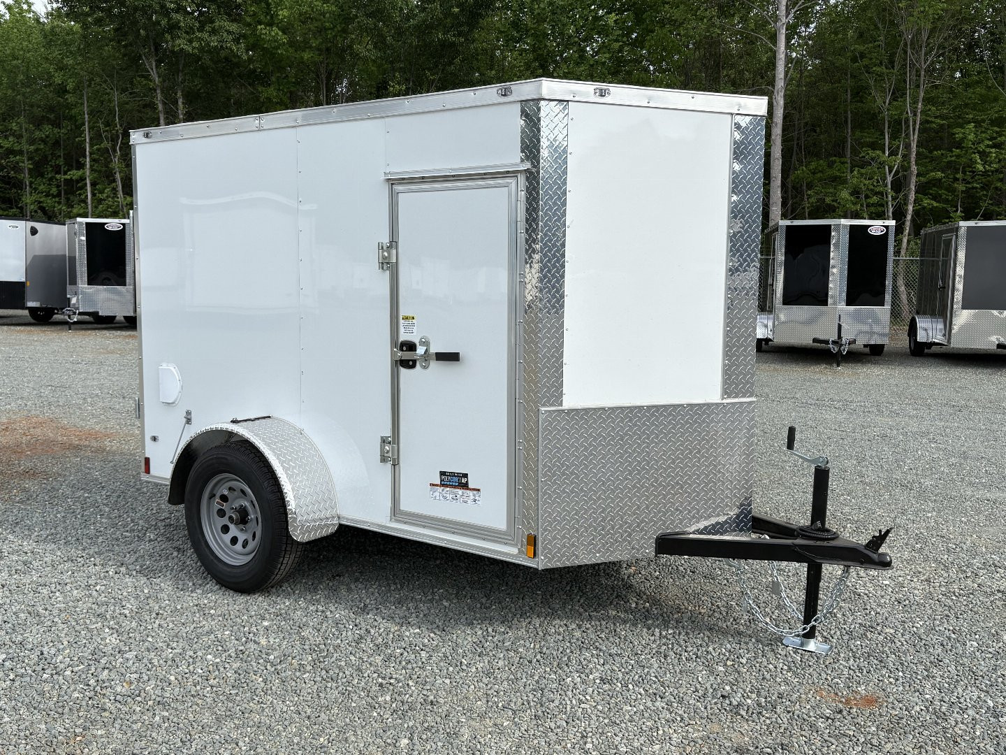 New 2025 ANVIL 5X8 w/ Double Doors & Side Door Cargo / Enclosed Trailer