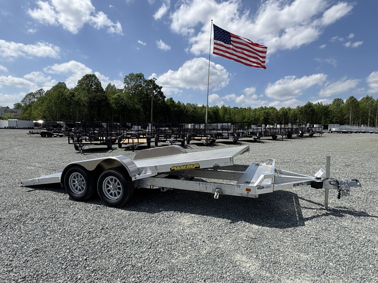New 2025 ALUMA 8216 Tilt Car / Racing Trailer for sale in Burlington, NC