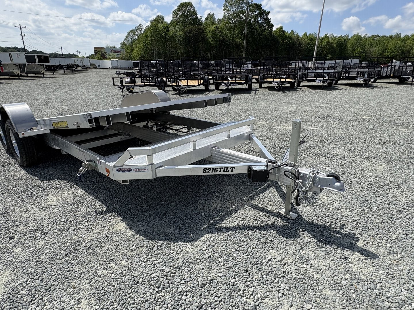 New 2025 ALUMA 8216 Tilt Car / Racing Trailer for sale in Burlington, NC
