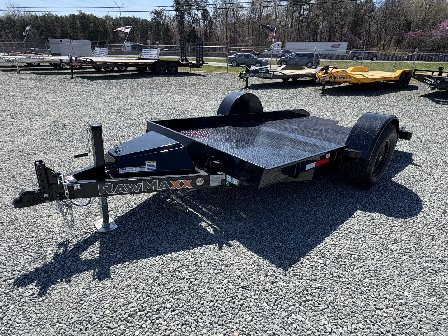 New 2025 RawMaxx SGX 6x12 7K Scissor Lift Trailer