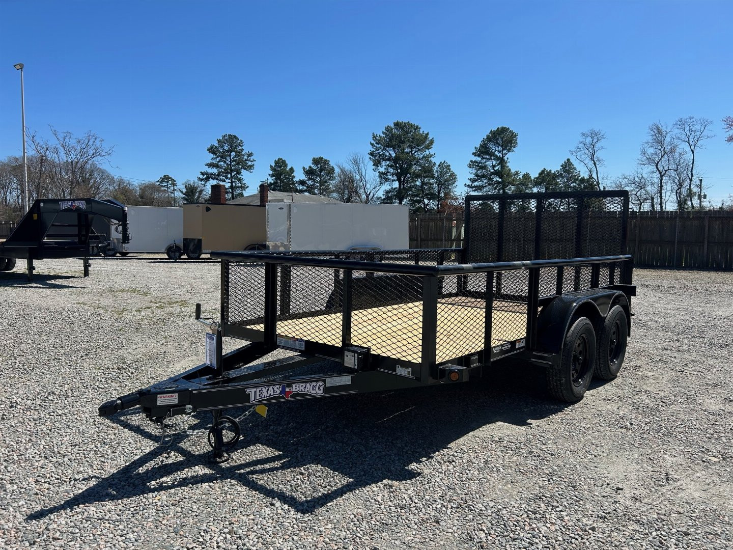 New 2025 TEXAS BRAGG TRAILERS 12P w/ 2ft Sides & Gate Utility Trailer