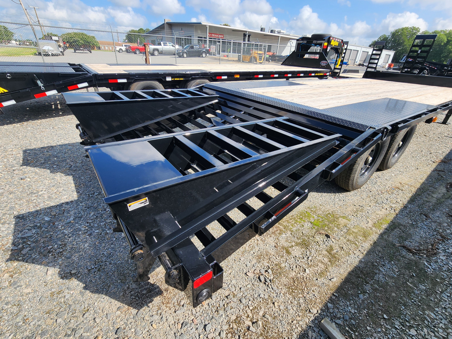 New 2025 Load Trail PS 24' 14K Deckover Trailer w/ Flip Over Ramps
