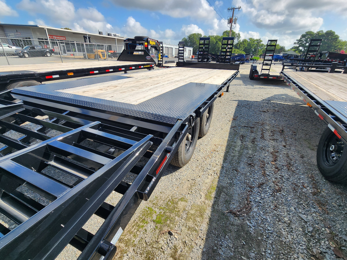 New 2025 Load Trail PS 24' 14K Deckover Trailer w/ Flip Over Ramps