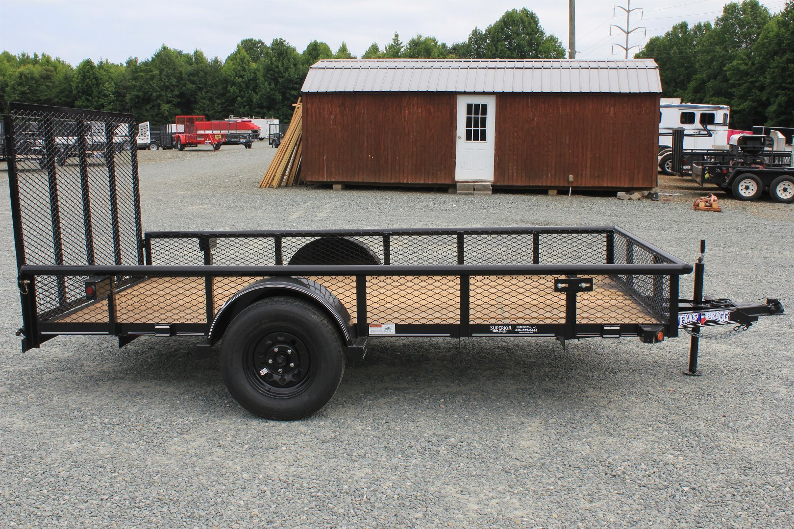 New 2025 TEXAS BRAGG TRAILERS 6x12P w/ Expanded Sides and Gate Utility Trailer