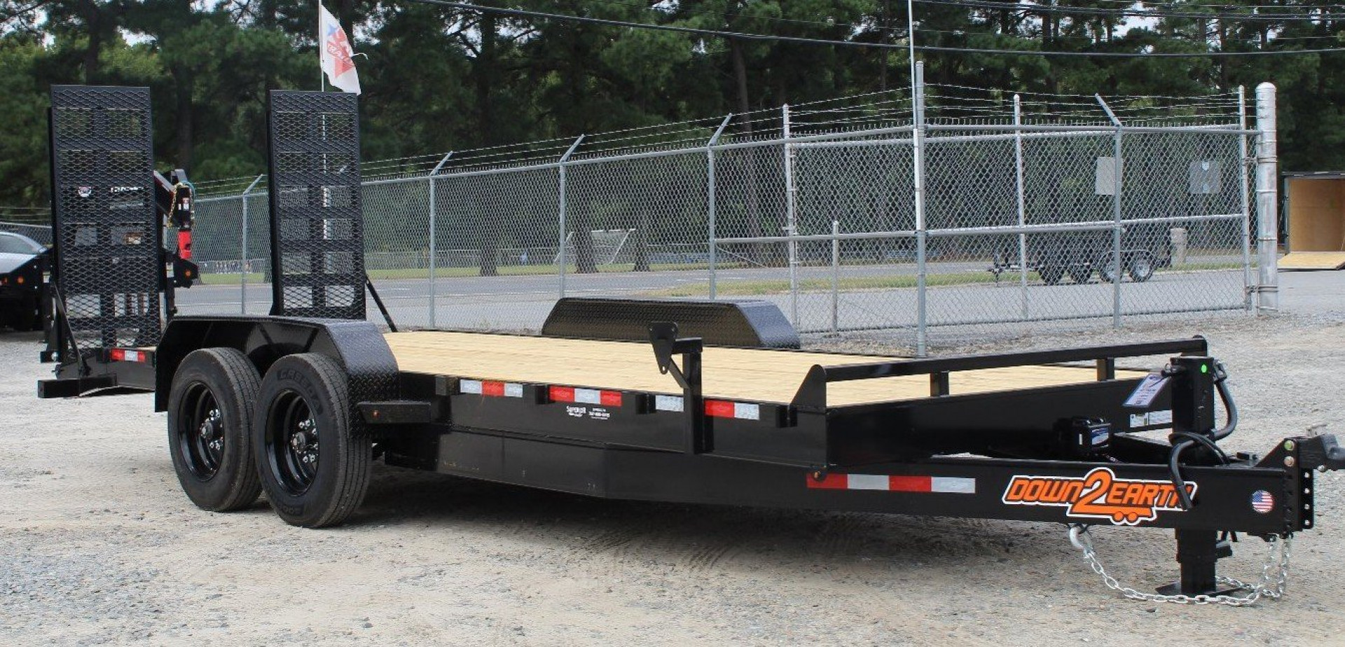 New 2025 DOWN 2 EARTH TRAILERS 22ft 16K w/ Fold Up Ramps Equipment ...