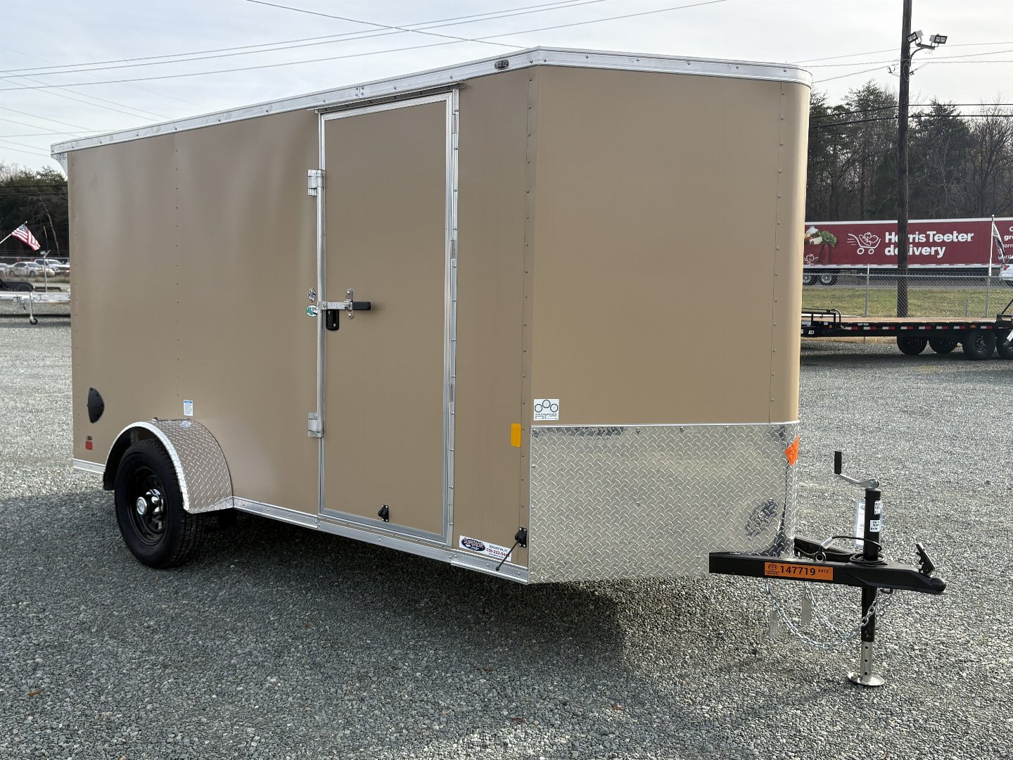 New 2025 CONTINENTAL CARGO 6X12 Enclosed w/ Rear Wing & Ramp Door