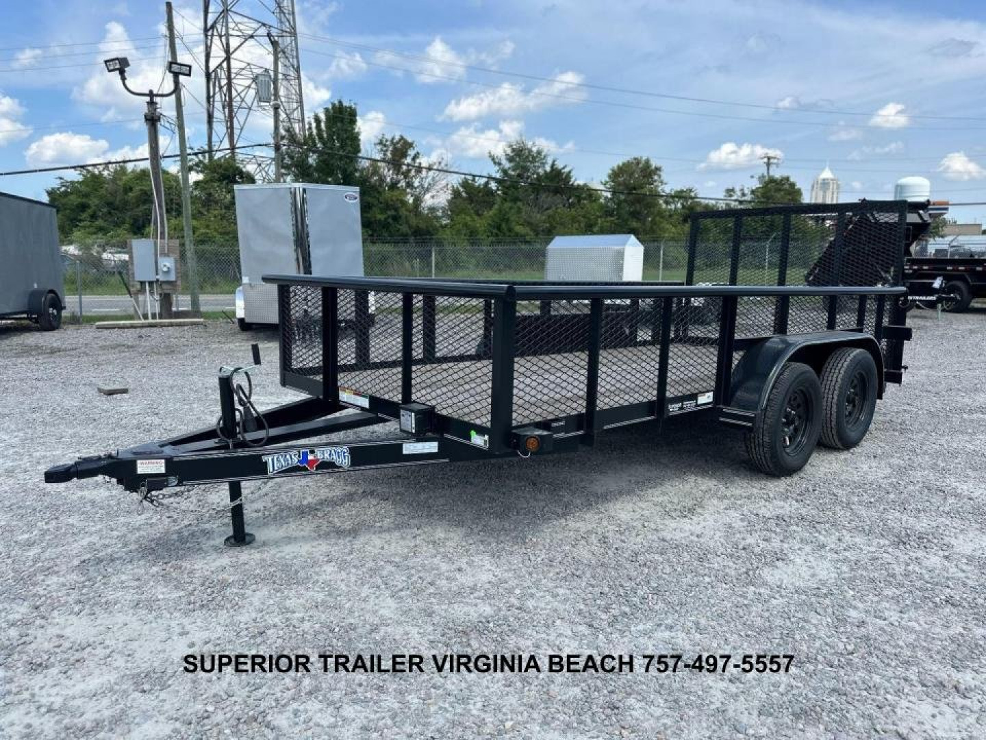New 2025 TEXAS BRAGG TRAILERS 14P w/ 2ft Sides & Gate Utility Trailer