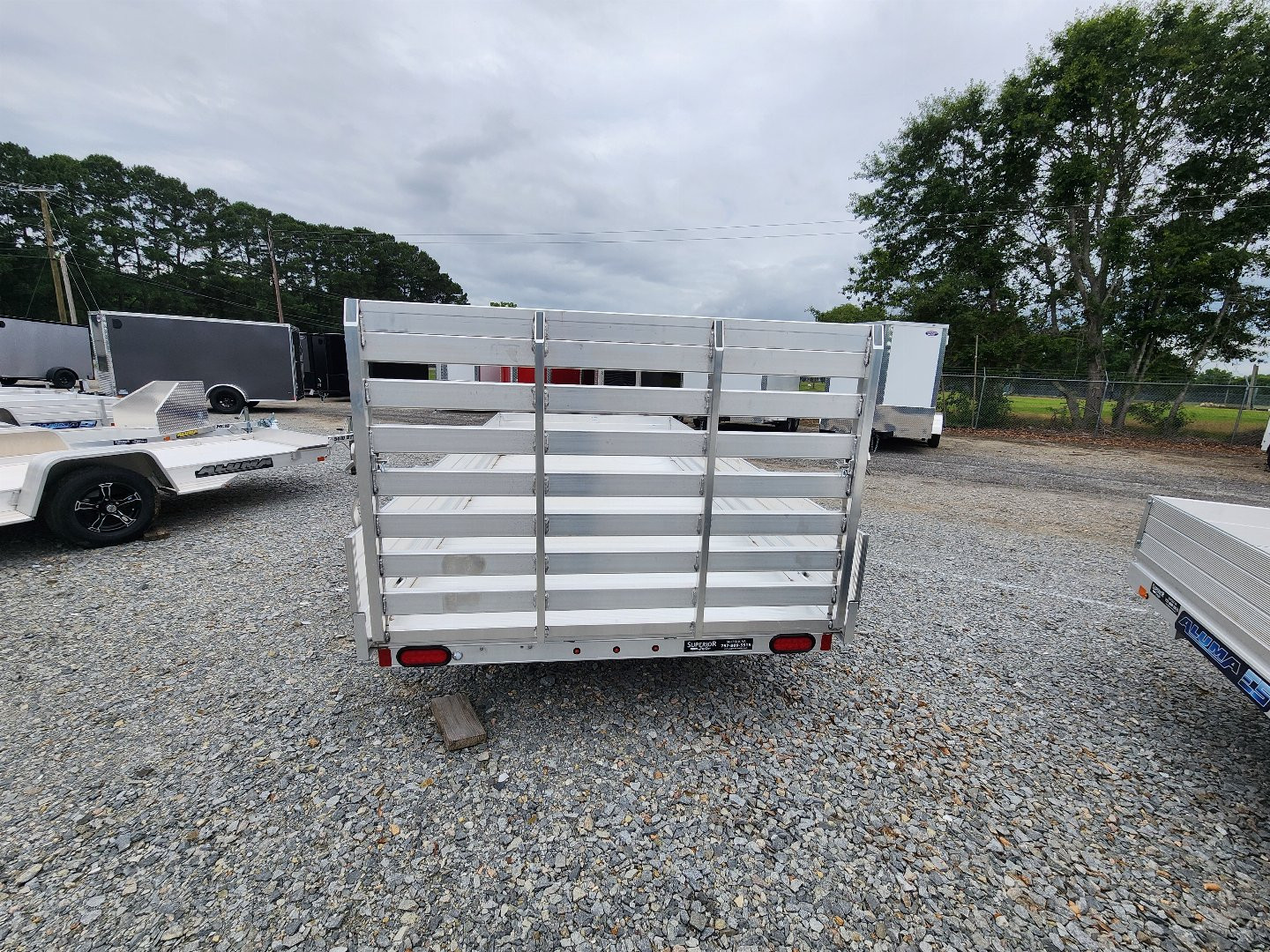 New 2025 ALUMA 6812H w/ 12" Solid Sides & Gate Utility Trailer for sale ...