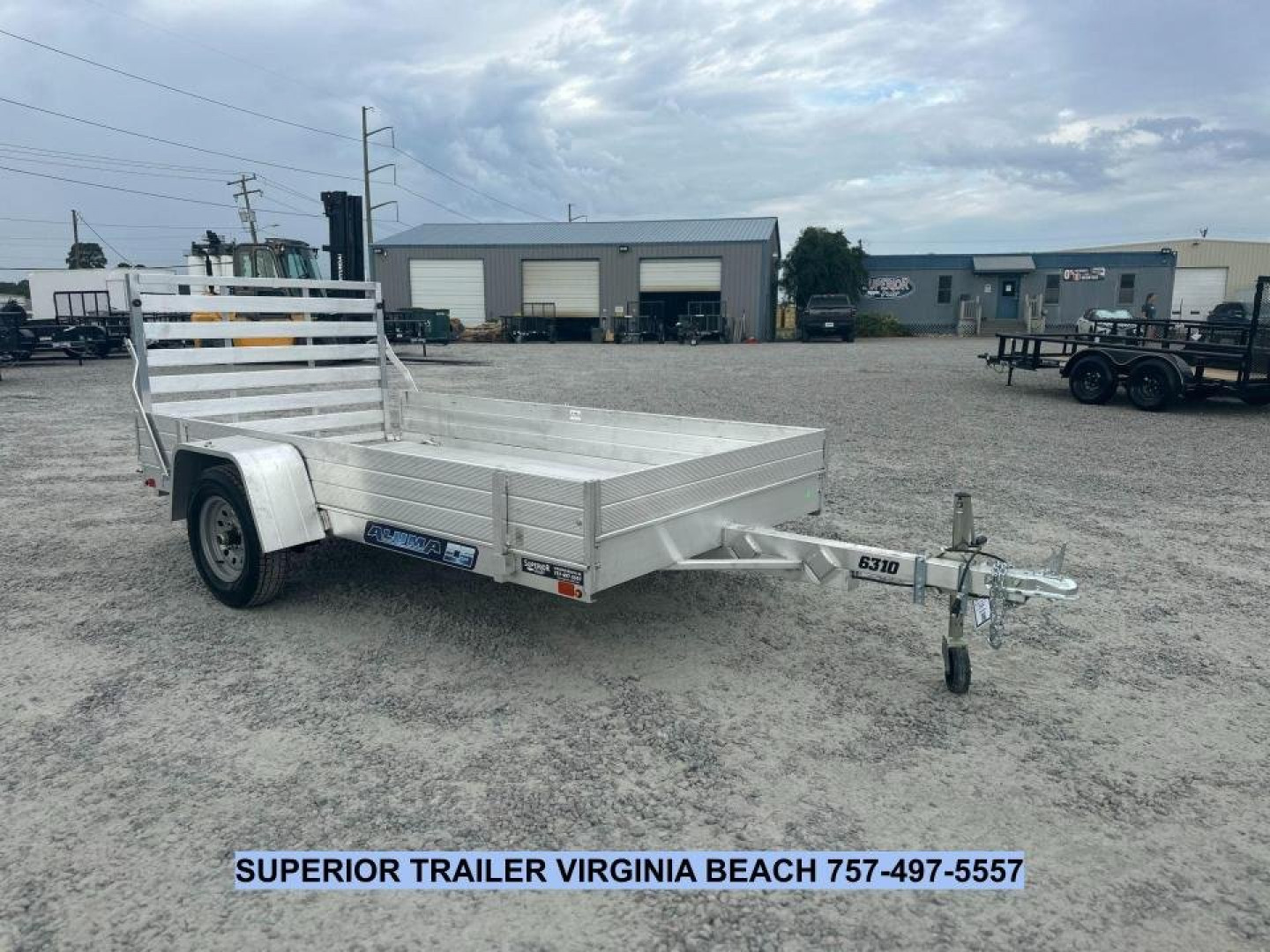 New 2025 ALUMA 6310 w/ 12" Solid Sides Utility Trailer