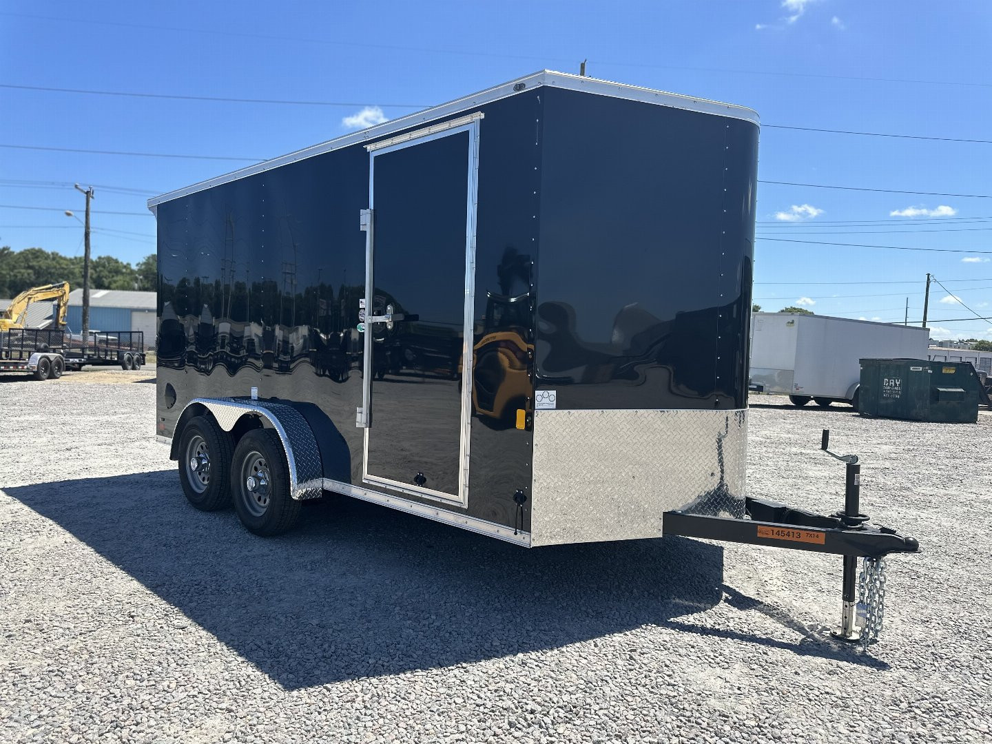 New 2025 CONTINENTAL CARGO 7x14 Enclosed Trailer w/ Rear Wing & Ramp Door