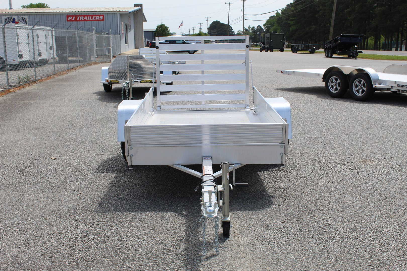 New 2025 ALUMA 548 w/ 12" Solid Sides and Tailgate Utility Trailer for ...