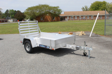 New 2025 ALUMA 548 w/ 12" Solid Sides and Tailgate Utility Trailer