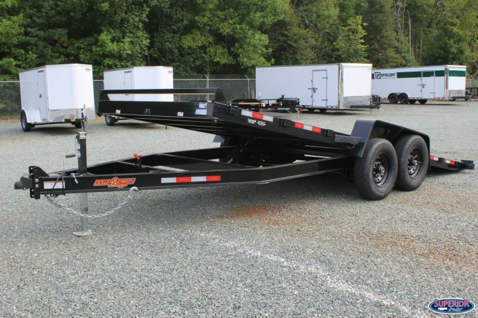 New 2024 Down 2 Earth 20ft 14K Gravity Tilt w/ Wood Deck