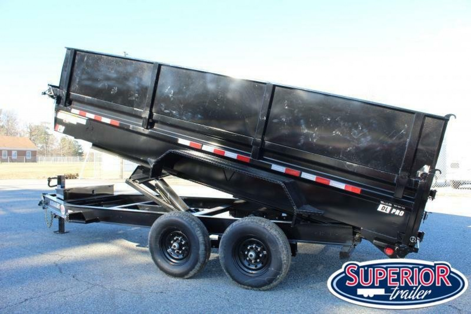 New 2023 PJ Trailers 7X16 DL 14K Dump Trailer w/ 2ft Solid Side ...