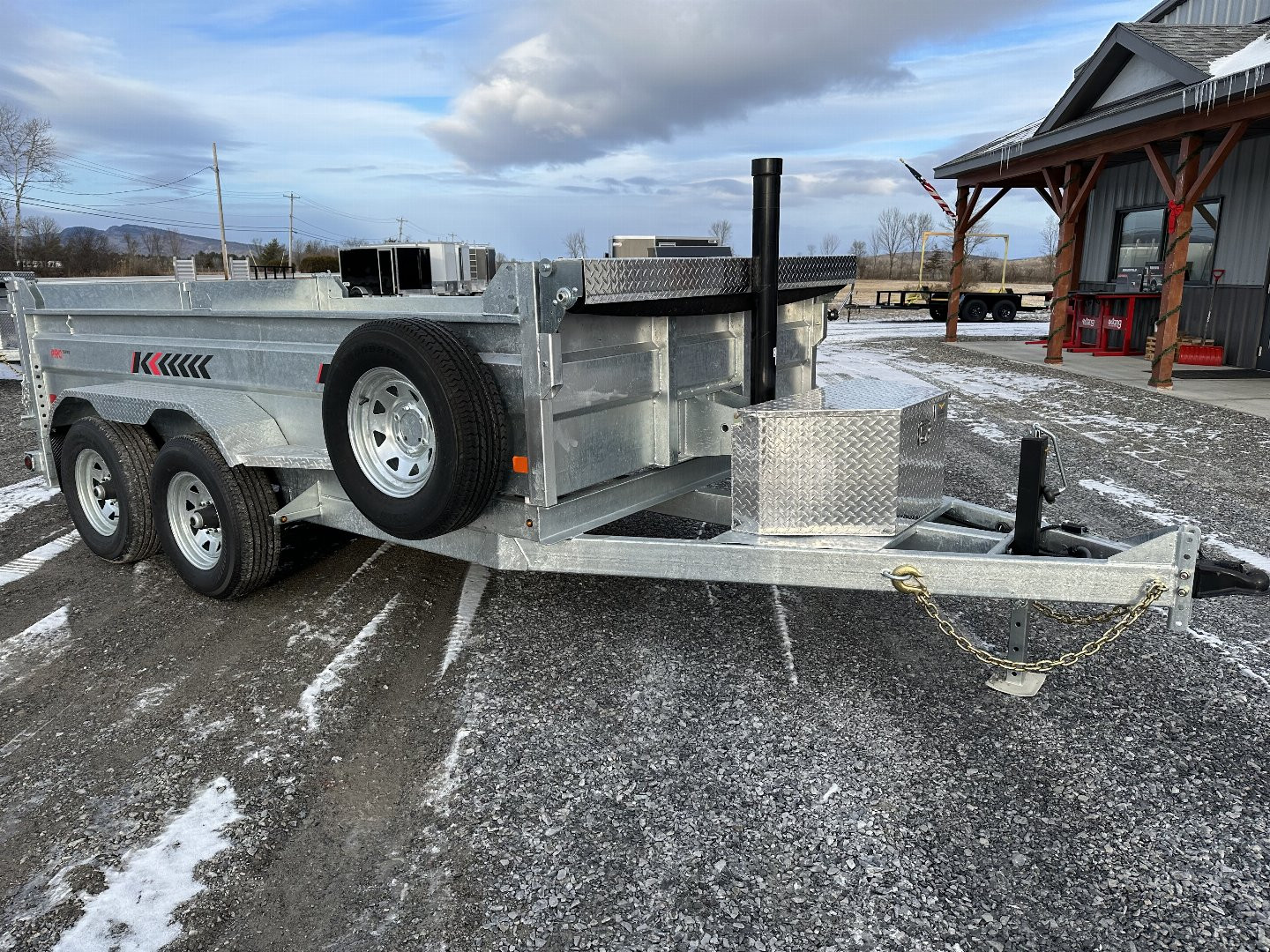 New 2025 K-Trail D612-10 Galvanized Dump Trailer