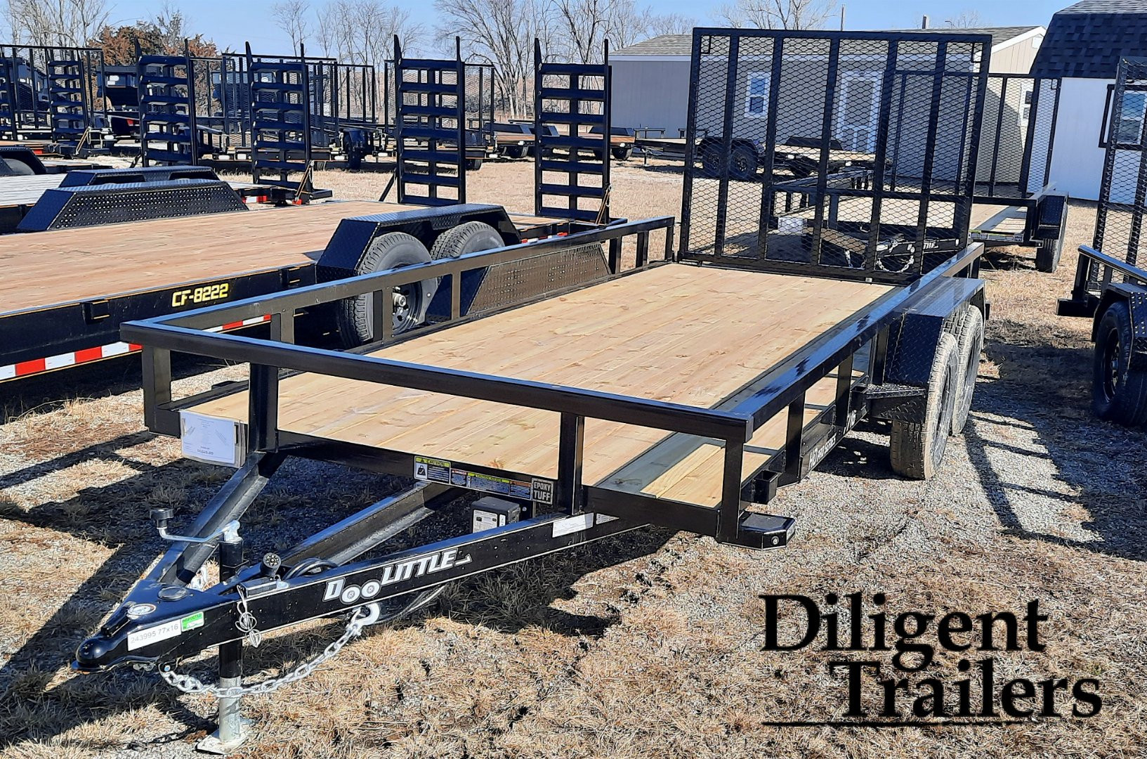 New 2025 DOOLITTLE TRAILER MFG 77 x16' Utility Trailer