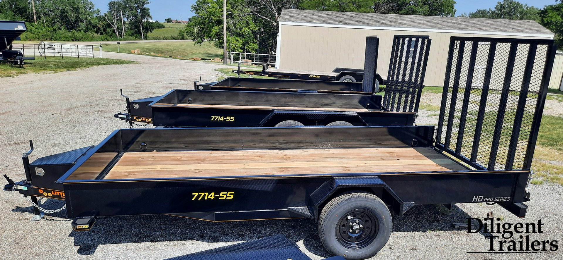 New 2025 DOOLITTLE TRAILER MFG 77 x14' SS Utility Trailer
