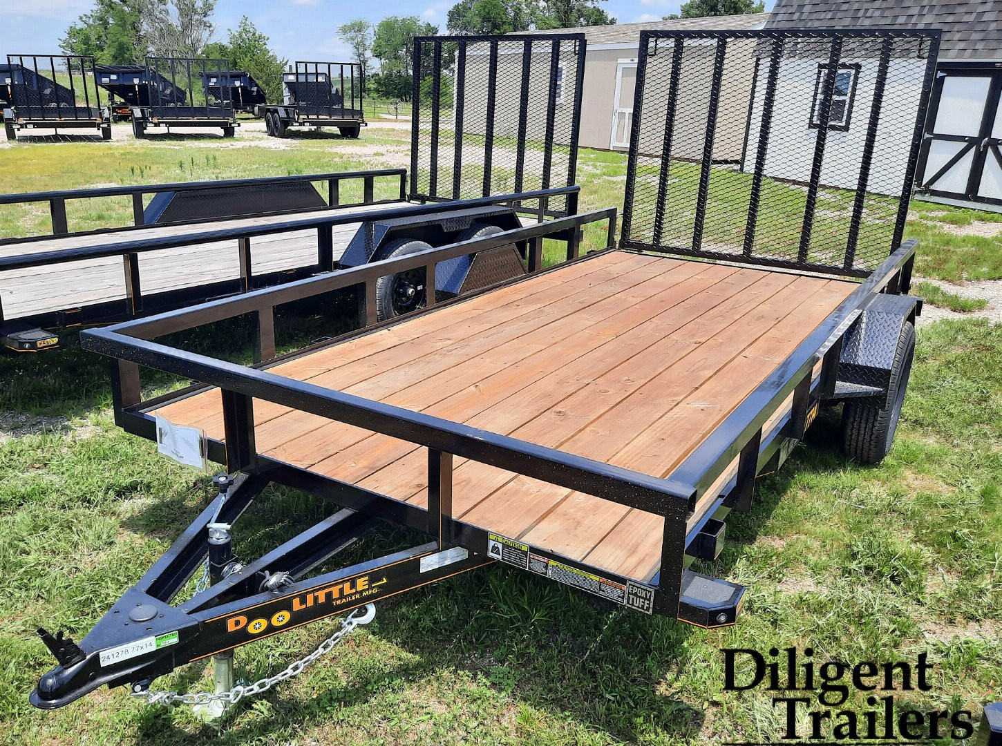 New 2024 DOOLITTLE TRAILER MFG 77 x14' Utility Trailer Utility Trailer