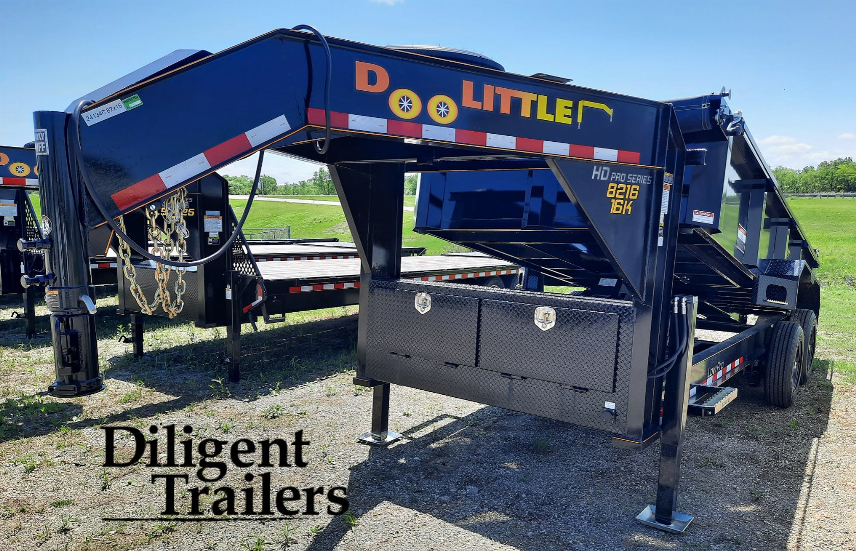 New 2024 DOOLITTLE TRAILER MFG 82"x16' Gooseneck Dump Trailer