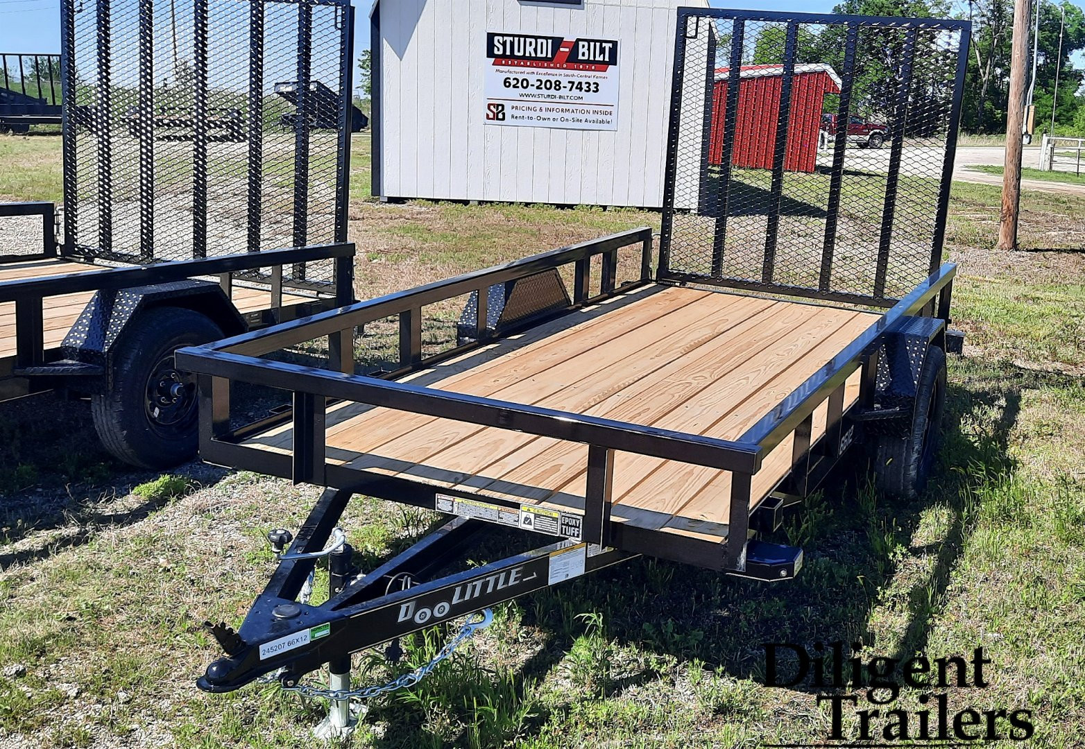 New 2025 DOOLITTLE TRAILER MFG 66" x12' Utility Trailer