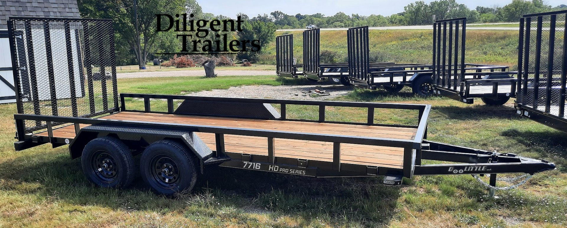 New 2025 DOOLITTLE TRAILER MFG 77 x16' Utility Trailer