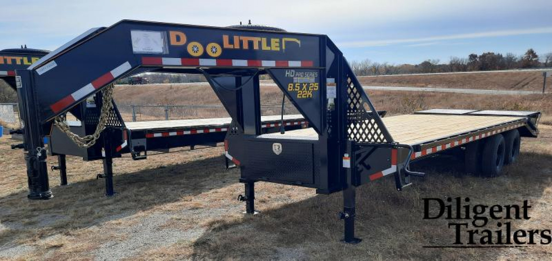 New 2023 Doolittle Trailer Mfg 102"x25' Tandem Axle 22K Deckover