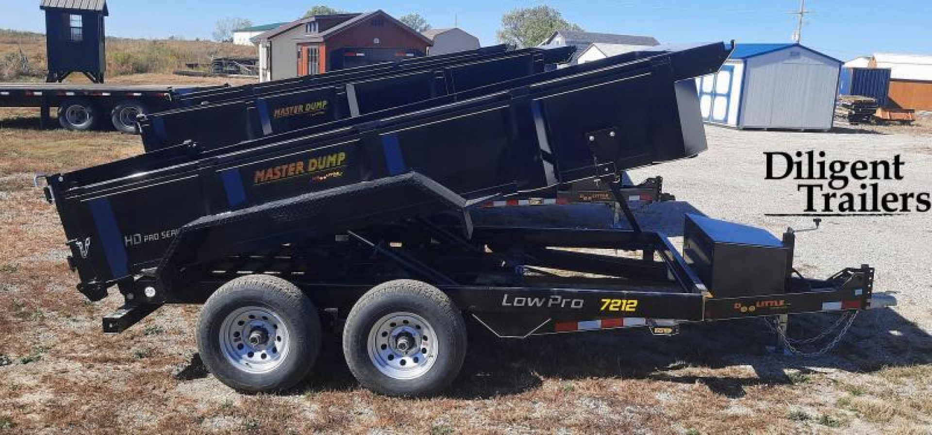 New 2022 Doolittle Trailer 72" x12' Tandem Axle 10K Master Dump Trailer