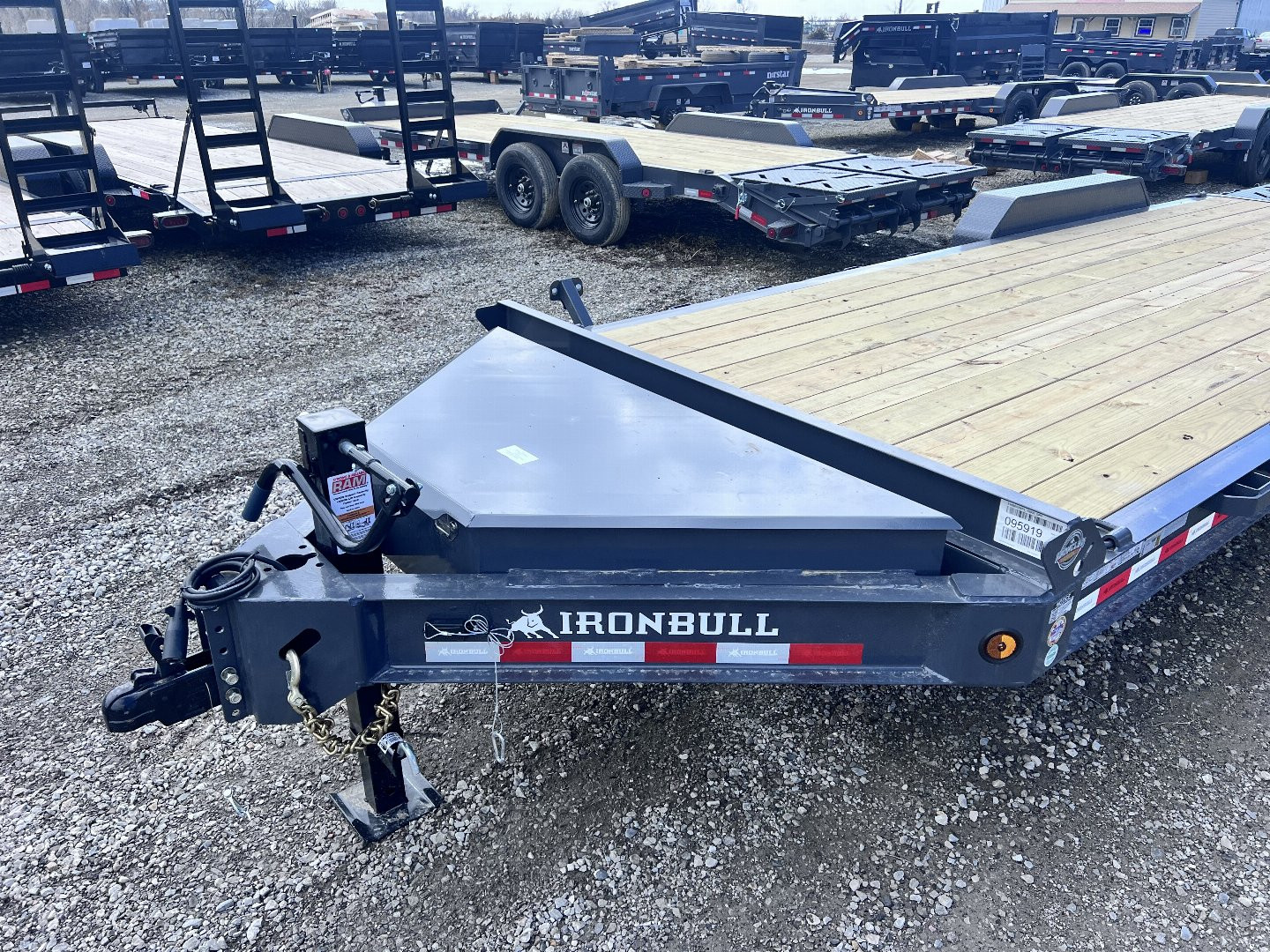 New 2025 IRON BULL 83X22 EQUIPMENT TRAILER W/7K AXLES, I-BEAM FRAME AND ...