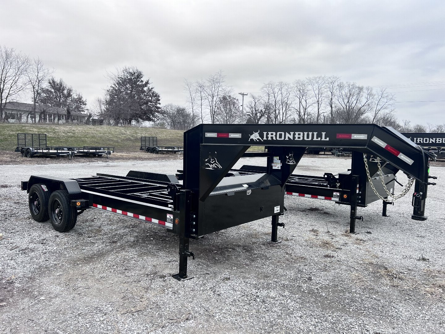 New 2024 IRON BULL 83x16 GOOSENECK ROLL OFF DUMP TRAILER W/ 8K AXLES ...