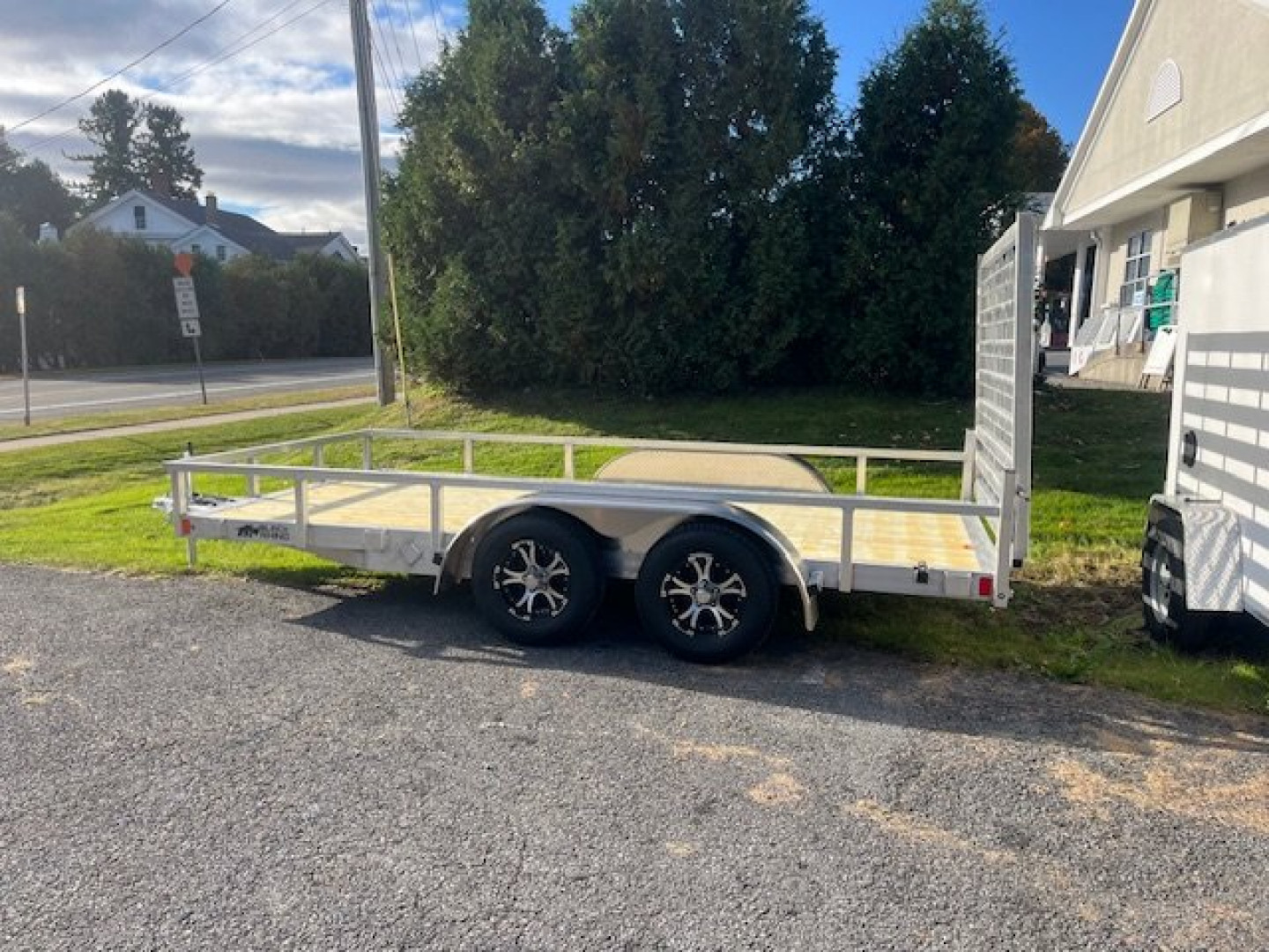 New 2025 Black Rhino LST 7 X 14 Tandem Axle Aluminum Landscape Trailer