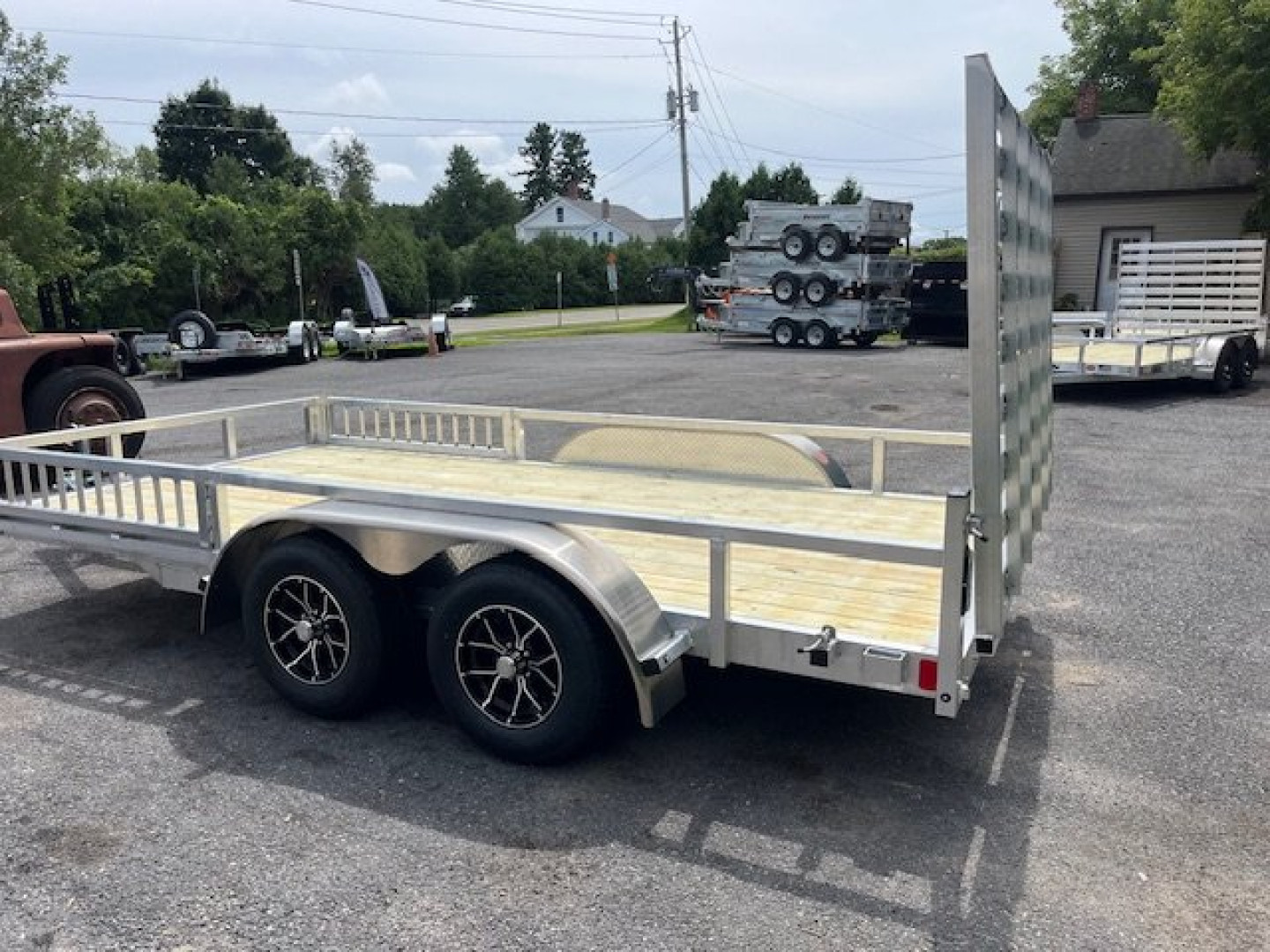 New 2025 Black Rhino LST 714 Landscape Trailer w/ side load ramps
