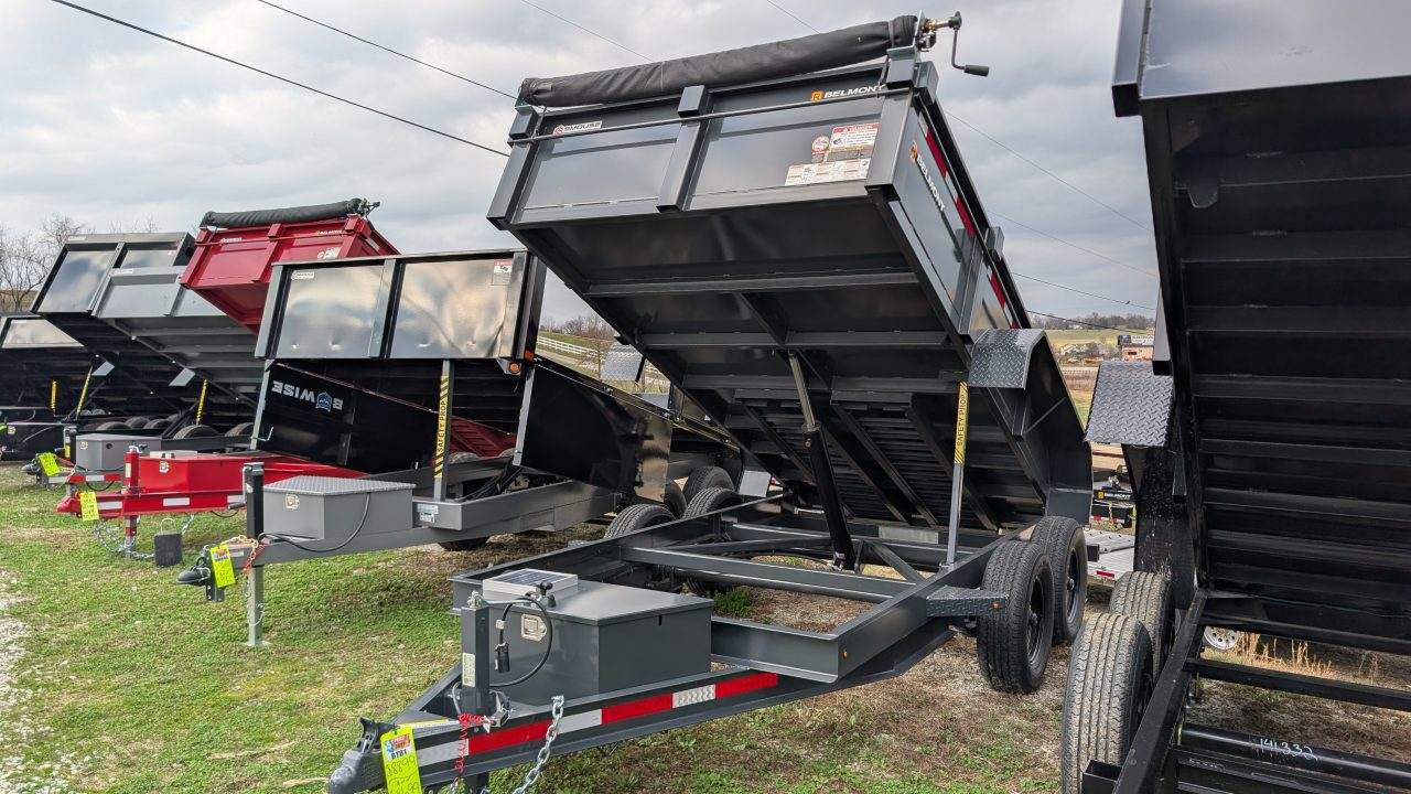 New 2025 Belmont 6x12 Lo Pro Equipment Dump w/ 3 Way Gate (PRICE DROP ...