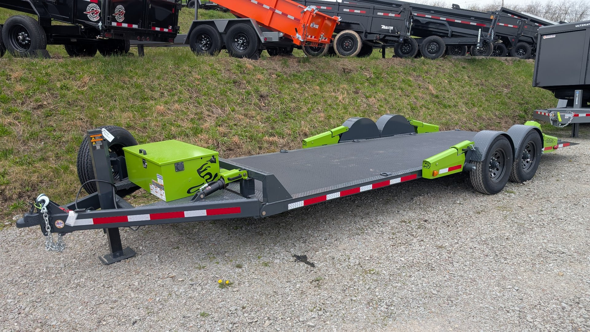 New 2025 FlatTrak by Belmont 7x22 HD Lay Flat Tilt Equipment Hauler