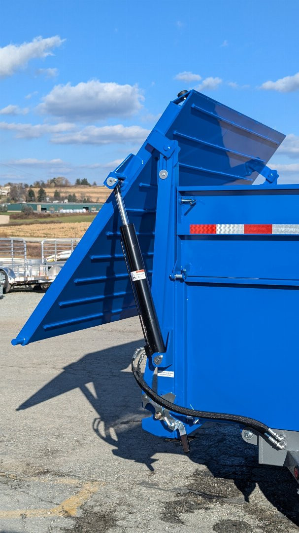 New 2025 BWise 6'10" x 14 HD Ultimate Dump Trailer w/ Hydraulic Gate ...