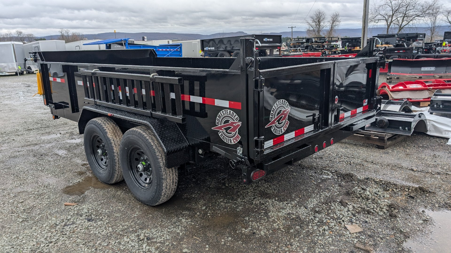 New 2025 Homesteader 6'8" x 14 HD Lo Pro Equipment Dump Trailer ...